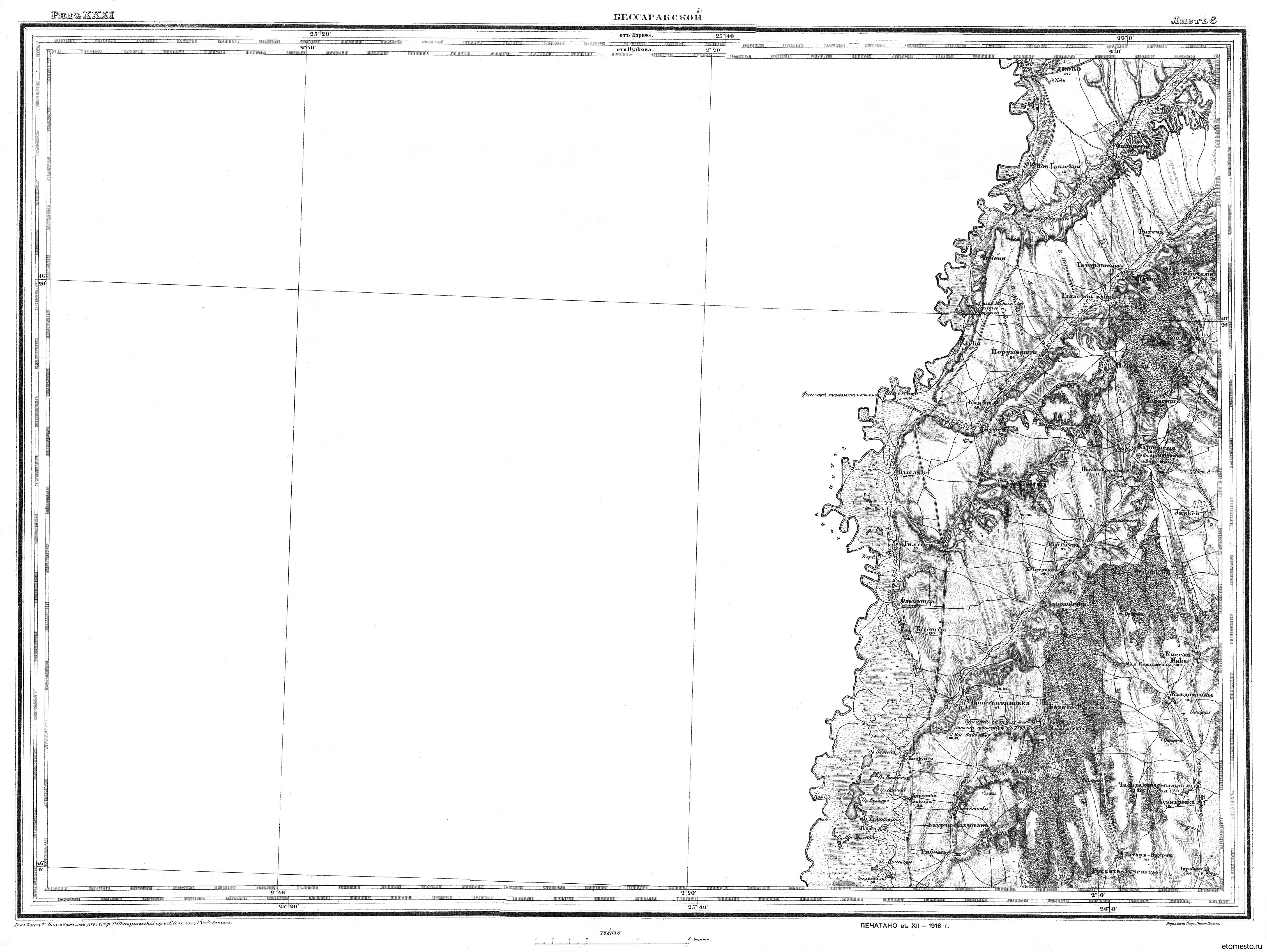 Bessarabia SIG Research Division: Military-Topographical Maps